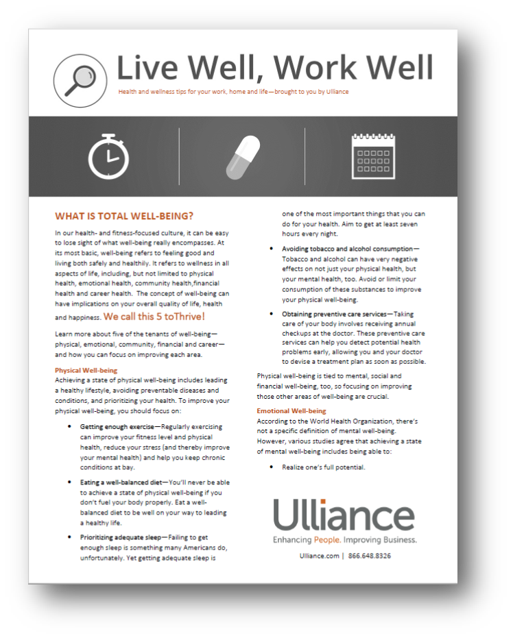 What is Total Well-being